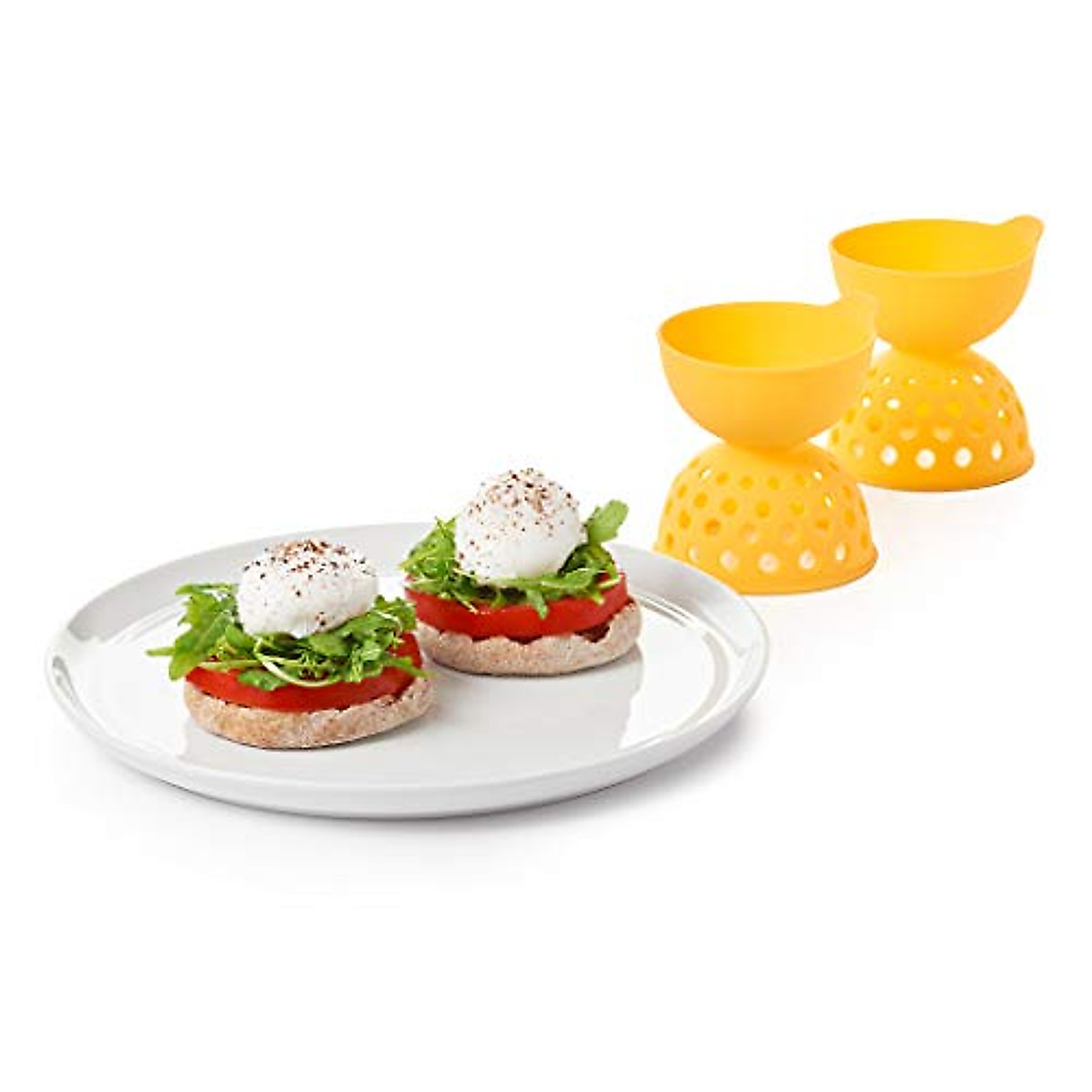 OXO Good Grips Silicone Egg Poachers (Set of 2),Yellow