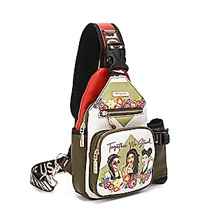 Nicole Lee SLING BACKPACK WITH BOTTLE HOLDER (TOGETHER WE STAND)