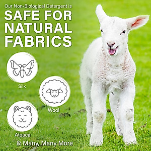 Heritage Park Silk & Wool Fragrance Free, Hypoallergenic, pH-Neutral Laundry Detergent - Dermatologist-tested, Sensitive Skin-Friendly, Enzyme-Free, Ultra Concentrated (64 fl oz Refill)