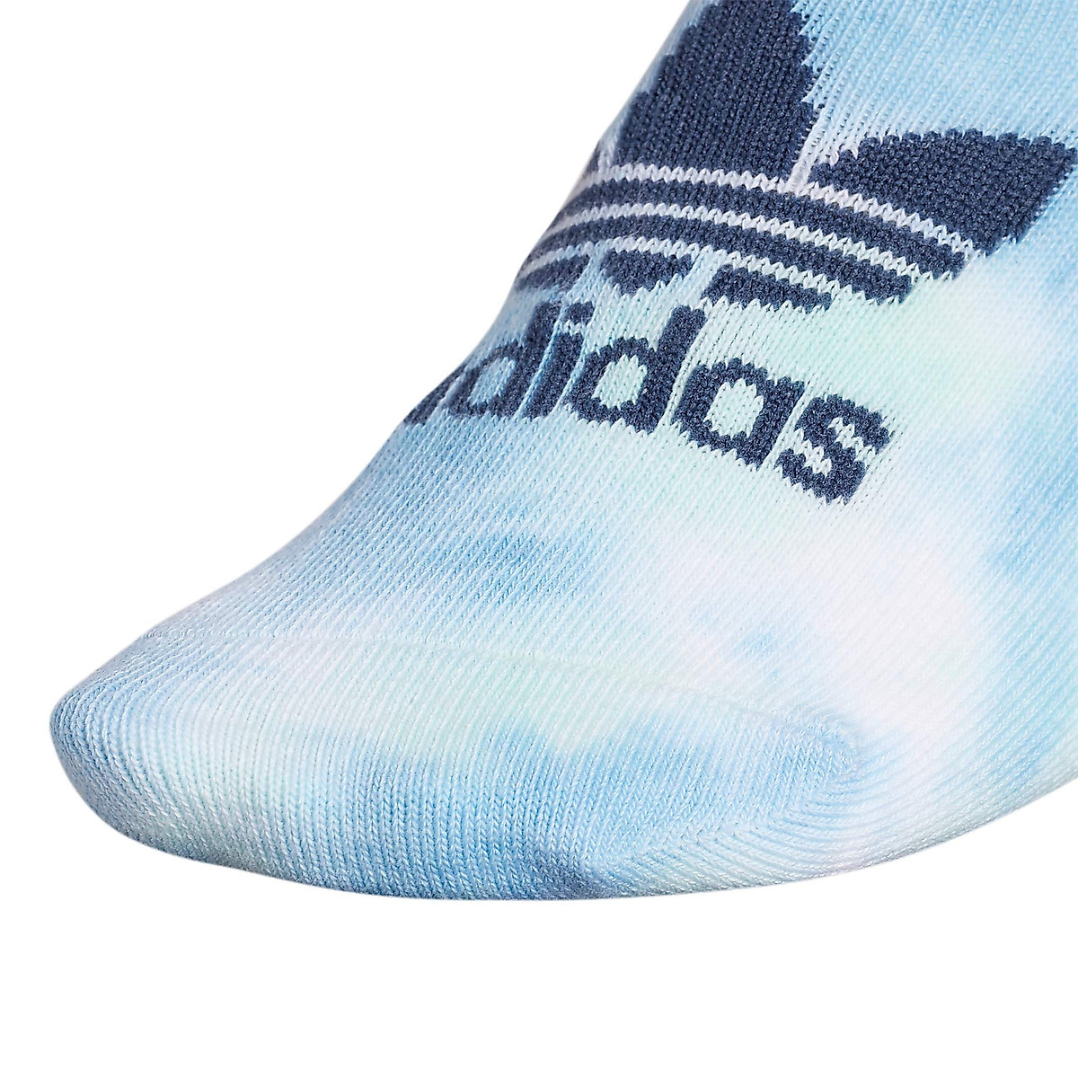 adidas Originals Women's Originals Color Wash 3-Pack Super No Show, Clear Mint/Hazy Blue/Crew Navy Cool Light Heather/Hazy Blue/Crew Navy, Medium