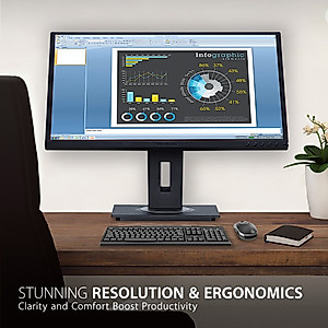 ViewSonic VG2748 27" IPS 1080p Ergonomic Monitor with HDMI DisplayPort USB and Tilt for Home and Office, Black (Renewed)