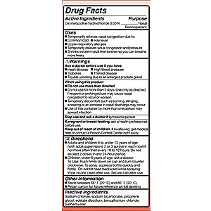 NeilMed SinuFrin Decongestant 12 Hour Nasal Congestion Relief Spray - 30mL Bonus Pack