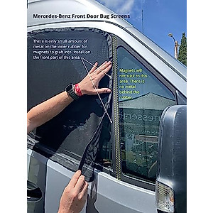 VanEssential Front Door Bug Screens (Pair) Designed for Mercedes-Benz Sprinter