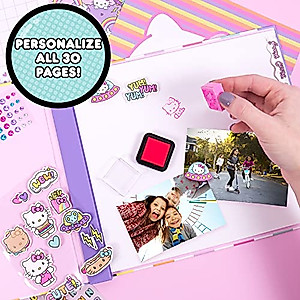 Hello Kitty All-in-One DIY , Design Your Own Scrapbook with Over 250 Scrapbooking Essentials, Great Hello Kitty Toys for Weekend Activity, Photo & Keepsake Album for Kids Ages 5, 6, 7, 8, 9