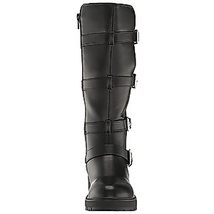 Steve Madden Girls Shoes Girls Brookee Motorcycle Boot, Black, 2 Little Kid