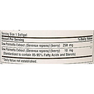 Puritans Pride Saw Palmetto Extract, Supports Urinary Function and Promotes Prostate heatlh, 180 Count