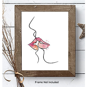 Lesbian LGBTQ Gay Wall Art & Decor- LGBTQ Accessories - Lesbian Couple Gifts - Lesbian Stuff - Gay Anniversary Gifts for Women - Home Decor for Queer, Bi Women - Picture Print Photo Poster