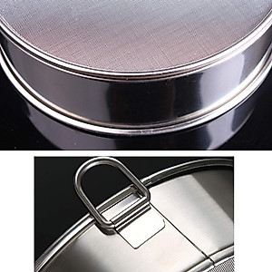 Flour Sifter for Baking - Flour Sieve Fine Mesh (6 Inch 60 Mesh) -Premium Rustproof Stainless Steel