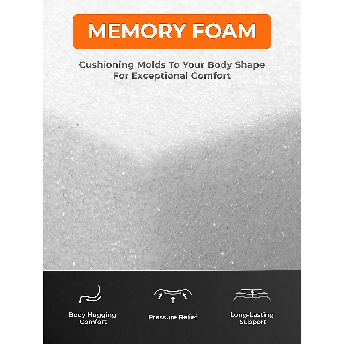 ORORO Heated Seat Cushion with Battery Pack, Foldable USB Heated Seat Cover Pads for Office Chair, Stadium, Camping (Black)