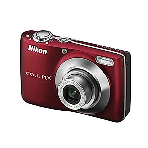 Nikon Coolpix L22 12.0MP Digital Camera with 3.6x Optical Zoom and 3.0-Inch LCD (Red-primary) (Renewed)