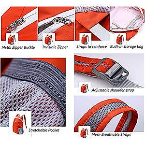 BONVEN Lightweight Backpack Foldable Backpack Ultra Lightweight Packable Rucksack Casual Small Daypack for Hiking Camping Travel Outdoor Sport