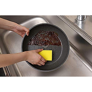 Iris Frying pan [1] White/Marble 6-Point Diamond-Coated Bread Set IH corresponding ISN-SE6