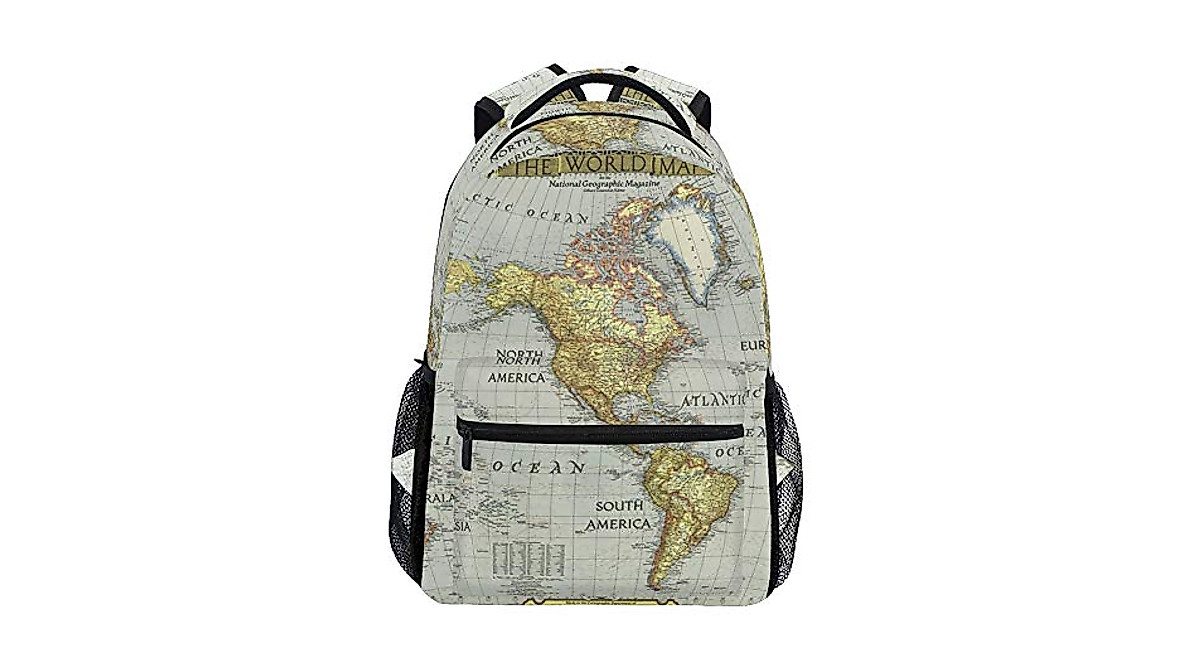 Nander Travel World Map Backpack for School & Travel | Stylish & Durable