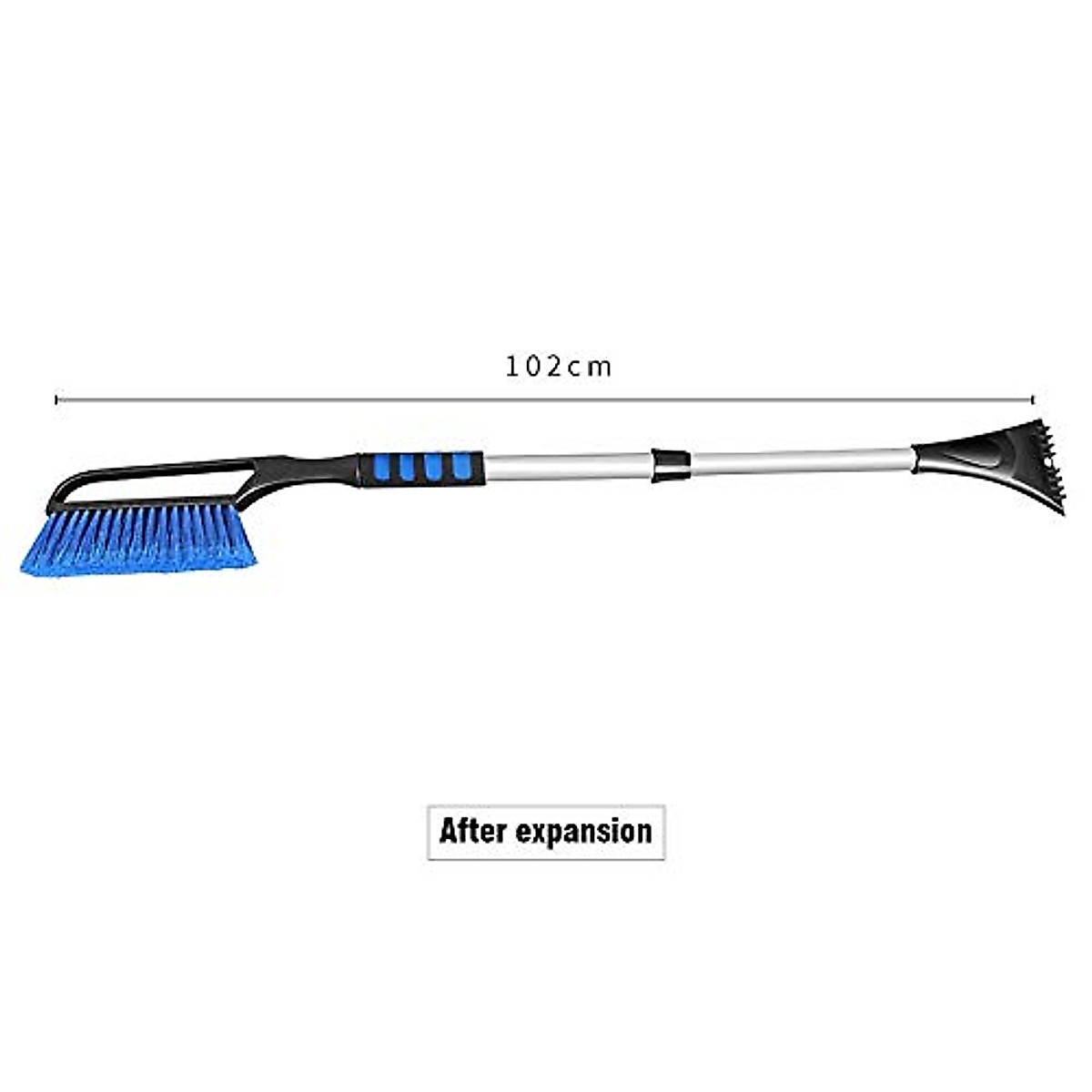 saobaokai Snow Scraper Snow Broom 2 in 1 Car Snow Brush Shovel Removal Brush Winter New Telescopic Snow Shovel Clean Tools