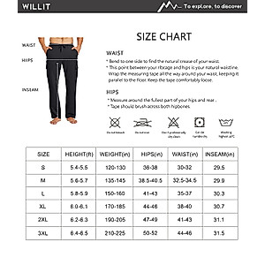 Willit Men's Cotton Yoga Sweatpants Athletic Lounge Pants Cargo Open Bottom Joggers Straight Leg Casual with Pockets Light Gray XL