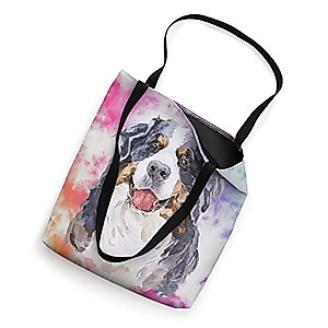 Bernese Mountain Dog Lover Tie Dye Tote Bag
