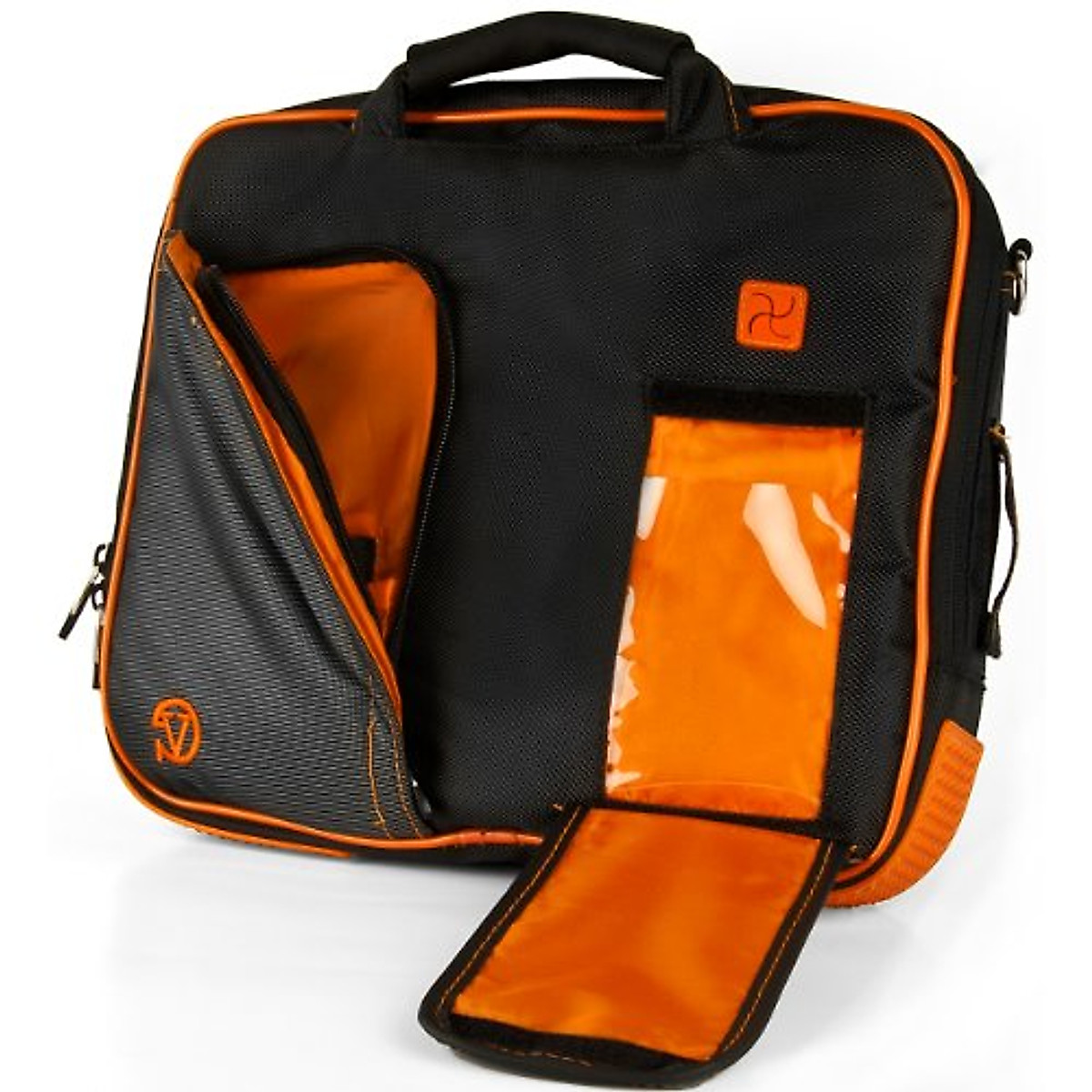 Orange Soft Travel Cross-Body Briefcase Bag Shoulder Carrying Case for MacBook Air 13-inch, Pro 13"
