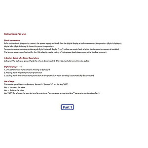 LM YN DC 12V Digital Thermostat Module -58℉ to 257℉ Fahrenheit Temp Display Temperature Controller Board with 20A Relay Waterproof Sensor Probe Dual LED Display Red Red