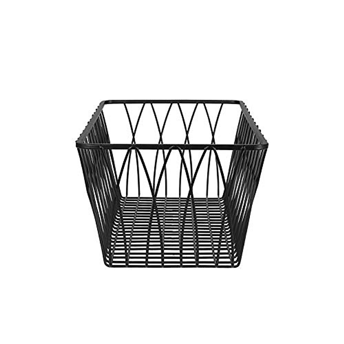 Spectrum Diversified Twist Tray Home Basket, Large Black