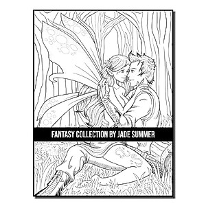 Fantasy Collection: An Adult Coloring Book with 100+ Incredible Coloring Pages of Mermaids, Fairies, Vampires, Dragons, and More!