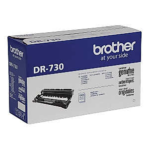 Brother Genuine-Drum Unit, DR730, Seamless Integration, Yields Up to 12,000 Pages, Black (-Drum unit, NOT toner)