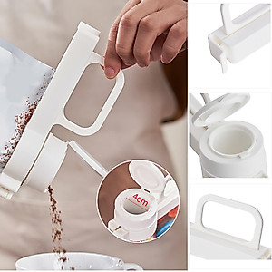 RIYUNE Food Bag Sealing Clip With Pour Spout,Seal and Pour Bag Clip,Snack Clips That Pour,Chip Bag Clips,Seal Pour Food Storage Bag Clip for Snack,Oatmeal,Coffee,Potato Chips (3PCS)