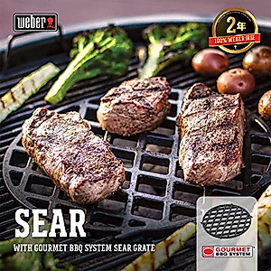 Weber Gourmet BBQ System Sear Grate,Black