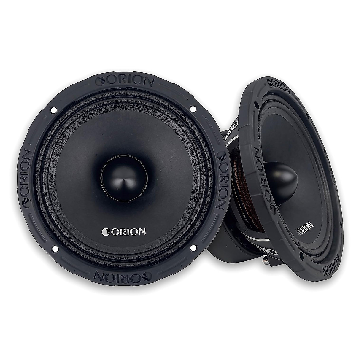 Orion XTR XTX858 High Efficiency 8” Mid-Range Bullet Loudspeakers, 1600W Max Power, 400W RMS, 8 Ohm, 2” Voice Coil - Pro Car Audio Stereo, Midrange Speakers (Pair)