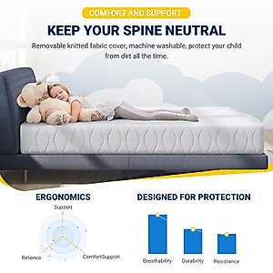 Avenco Twin Size Mattress, 8 Inch Memory Foam Mattress in a Box for Fresh Sleep and Pressure Relief, Medium Firm Twin Mattress, CertiPUR-US Certified