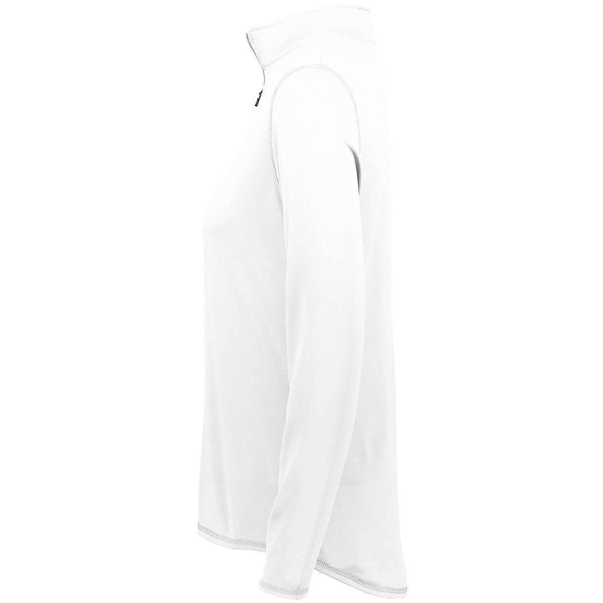 Augusta Sportswear Ladies Attain Wicking 1/4 Zip Pullover - Women's Running Long Sleeve Jacket with Sun Protection, White, X-Large
