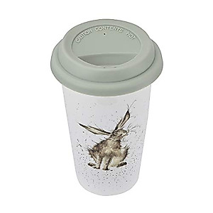 Wrendale WNKE78753-XW Travel Mug, Porcelain, Multi Coloured, 9.5 x 9.5 x 15 cm