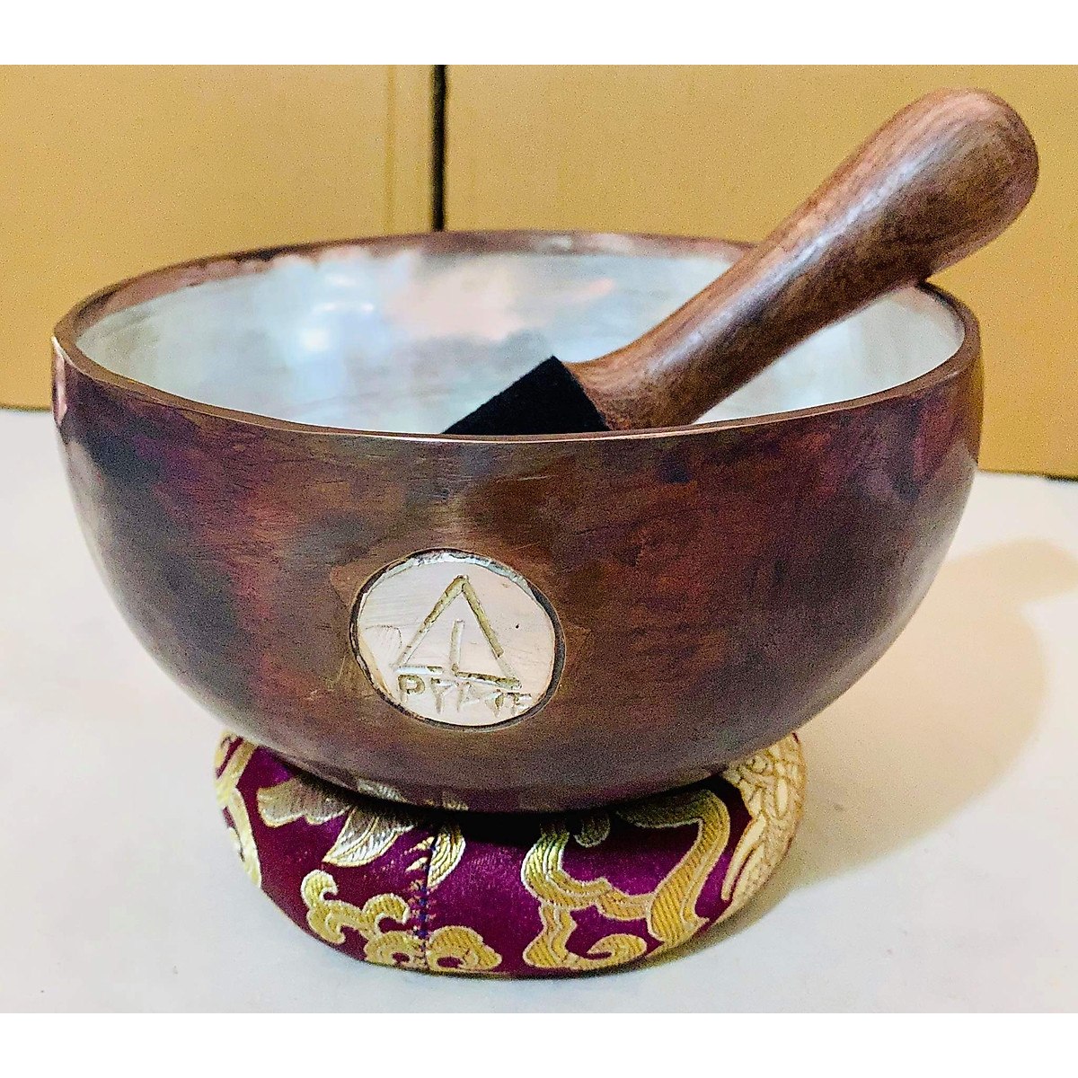 Sacral Chakra and the Sexual Chakra D Note Auntic Hand Hammered Tibetan Meditation Singing Bowl 6.5 Inches - Yoga Old Bowl By Singing Nepal