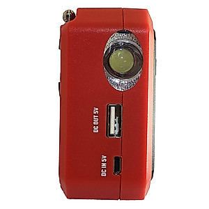 CRAFTSMAN Emergency Weather Alert Radio with Battery Backup, Phone Charger, Integrated Hand Crank/Solar Charging & LED Flashlight CMXZRAZW822