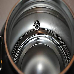 Sansone Stainless Steel Water Dispenser with Spigot, 3.96 Gallon, 15 Liters, Silver