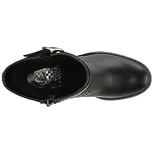 Vince Camuto Women's Vergila Block Heel Bootie Ankle Boot, Black Leather, 9