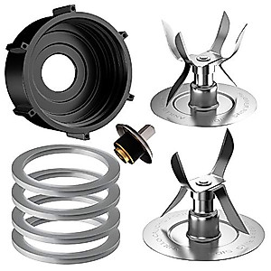 8 Pieces Replacement Part Ice Blades 4961 4980 Jar Bottom Cap 4902 Rubber Gaskets and Coupling Stud Slinger Pin Kit Compatible with Oster & Osterizer Blender Accessories