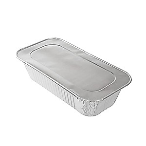 Restaurantware LIDS ONLY: Foil Lux Foil Pan Lids 25 Oven-Ready Foil Tray Lids -Pans Sold Separately Fits 1/3 Third-Size Steam Table Lids FreezableSilver Aluminum Disposable Baking Pan Lids
