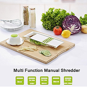 5Pcs/Set Fruit Vegetable Shredder Slicer Shredding Device Multi Function Manual Potato Cutter