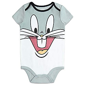 Warner Bros. Looney Tunes Newborn Baby Boy Girl 5 Pack Bodysuit (6-9 Months)