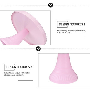 32.5cm Cake Stand Pink Cake Stand Birthday Cake Server Plate Round Cake Holder for Cupcakes Pastries Macarons Biscuits Wedding Party Decor