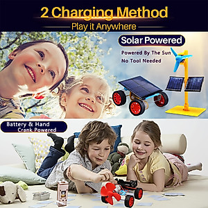 Science Kits for Kids Age 8-12,STEM Projects for Boys,Solar Experiments Toys Gifts for 8-14 Year Old Teen Boys Girls,4-in-1 Building Electric Motor Science Project for Teenage Ages 9 10 11 12 13