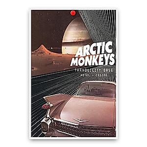 Arctic Monkeys music album poster canvas art poster and wall art with picture print room decor home bedroom decor 12x18 inches Unframed
