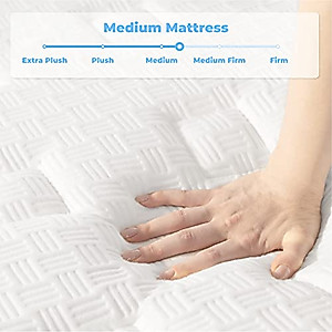 HIMMLINE Queen Mattress, 10 Inch Hybrid Mattress, Gel Memory Foam and Pocket Spring Queen Bed Mattress in a Box, Medium Feel, Cooler Sleep & Pressure Relief, 60”*80”, 120 Nights Risk-Free Trial