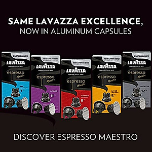 Lavazza Variety Pack Aluminum Espresso Capsules Compatible with Nespresso Original Machines Variety Pack (Pack of 60),Value Pack, 6 Packs of 10 single serve Aluminum Nespresso pods