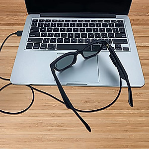 Chofit Compatible with Bose Frames Rondo/Soprano/Tenor Charger, Replacement Magnetic Charging Dock Cable for Bose Frames Alto S/M M/L Accessories (Black-1pack)