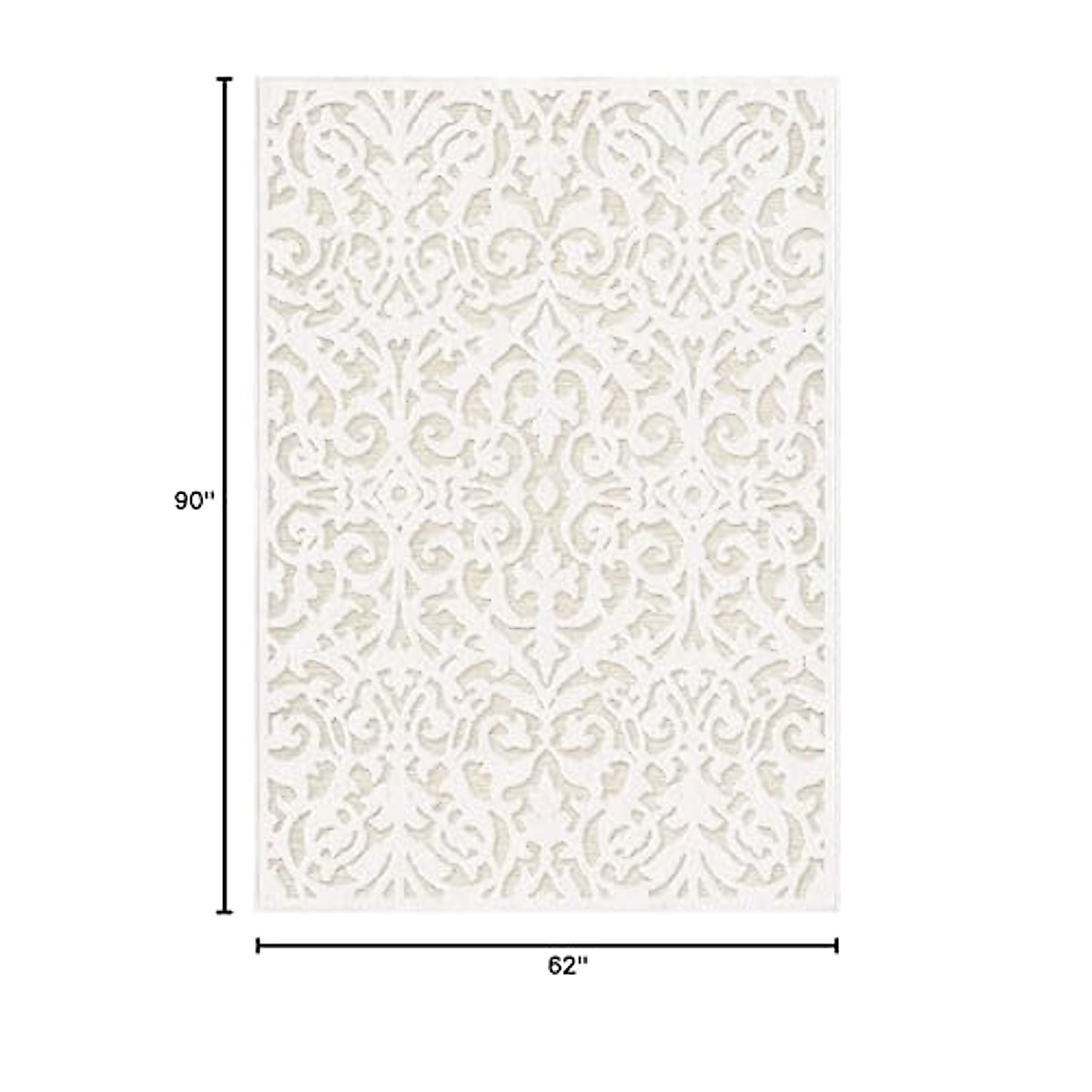 My Texas House by Orian Lady Bird Area Rug, 5'2" x 7'6", Natural Driftwood