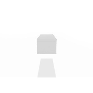 Manhattan Comfort Liberty Mid Century Modern Home Office Floating Desk, 42.28", White