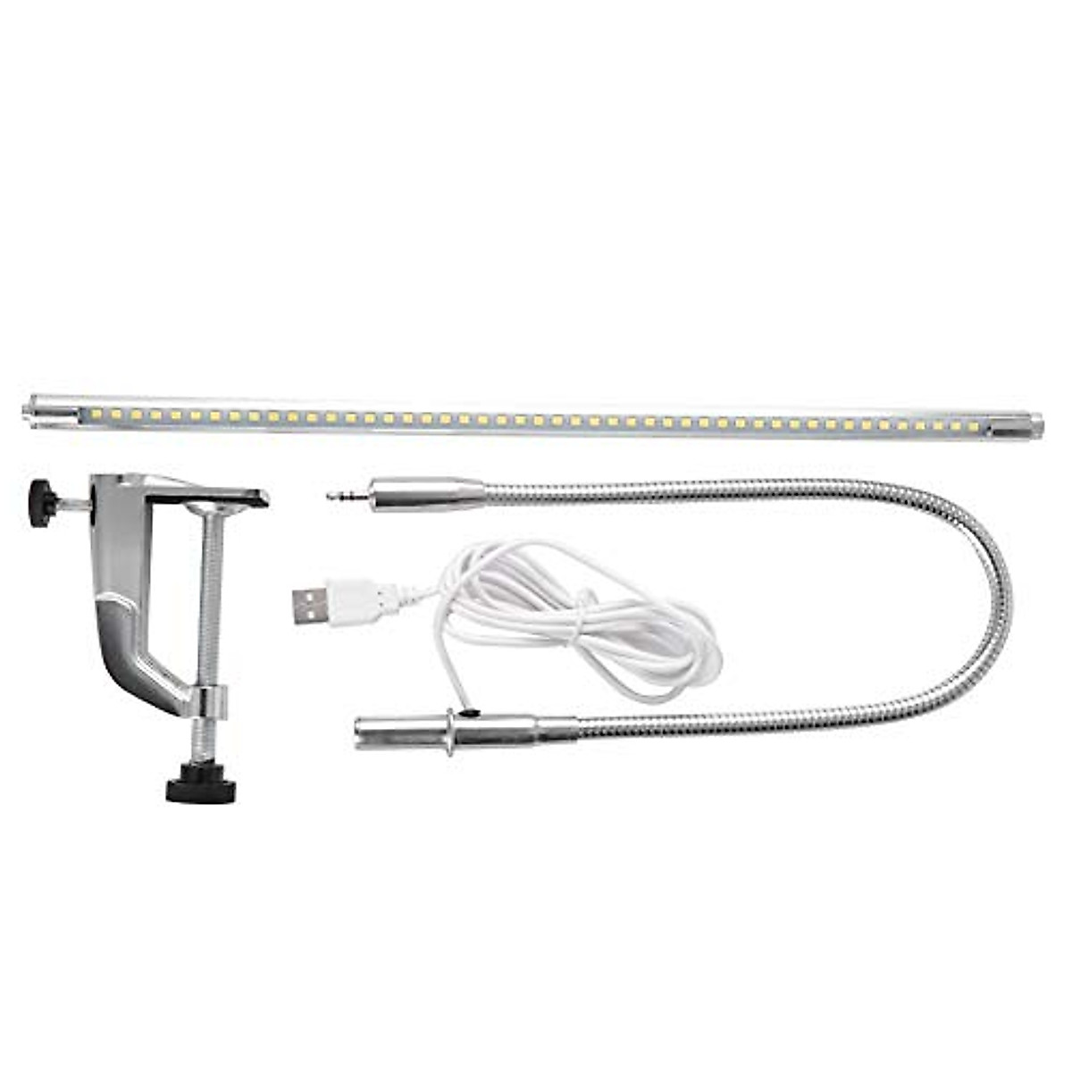 Huairdum Desk Clip Led Light, Adjustable Multi-Angle Clip-on Nail Beauty Tattoo Rotating Long Arm High Color LED Light with USB Head for Manicure Reading Tattoo Light