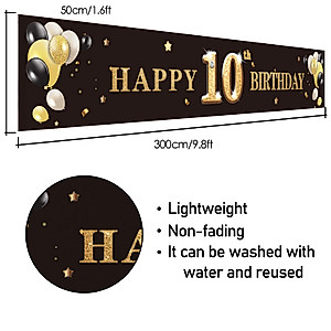 PAKBOOM Happy 85th Birthday Backdrop Black Photo Background Banner Cheers to 85 Years Old Decorations Party Supplies