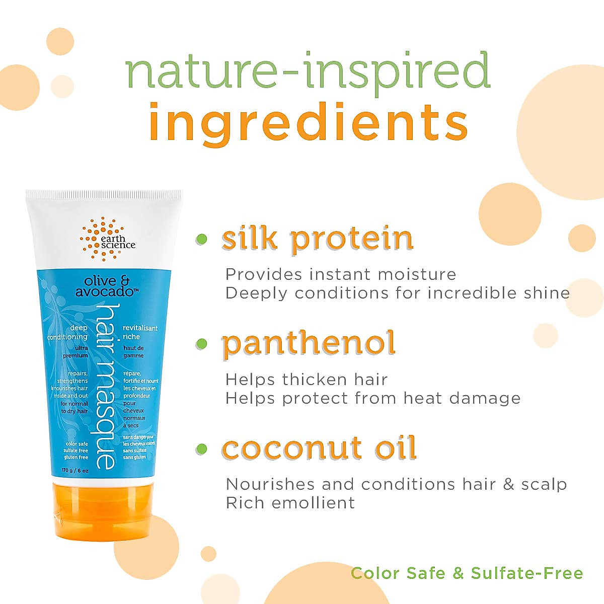 EARTH SCIENCE - Olive & Avocado Deep Conditioning Shampoo & Deep Conditioning Hair Masque Set